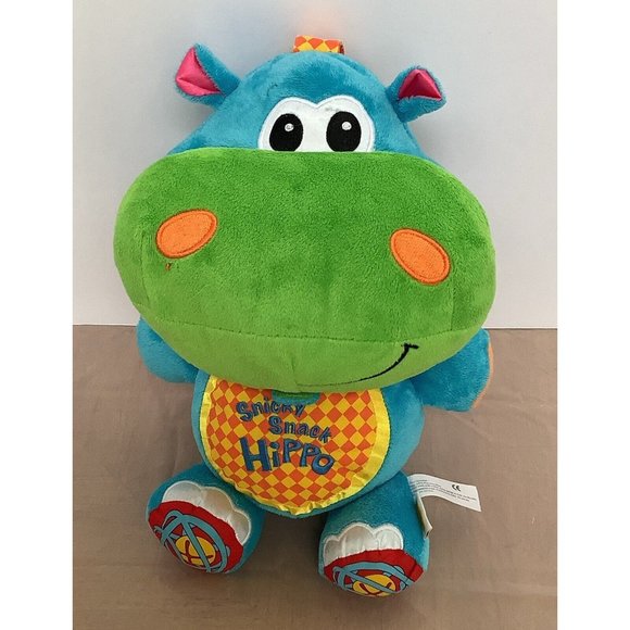 Infantino | Toys | Infantino Snicky Snack Blue Baby Hippo Plush ...